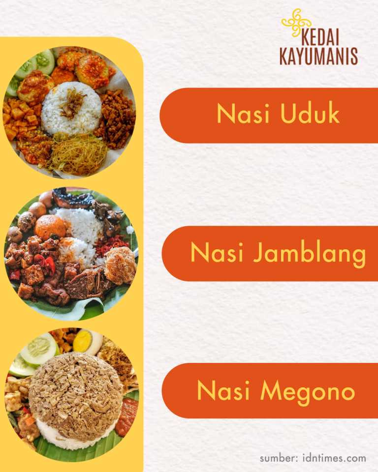Berikut ada 9 jenis nasi khas Indonesia, dari nasi kuning sampai nasi ...